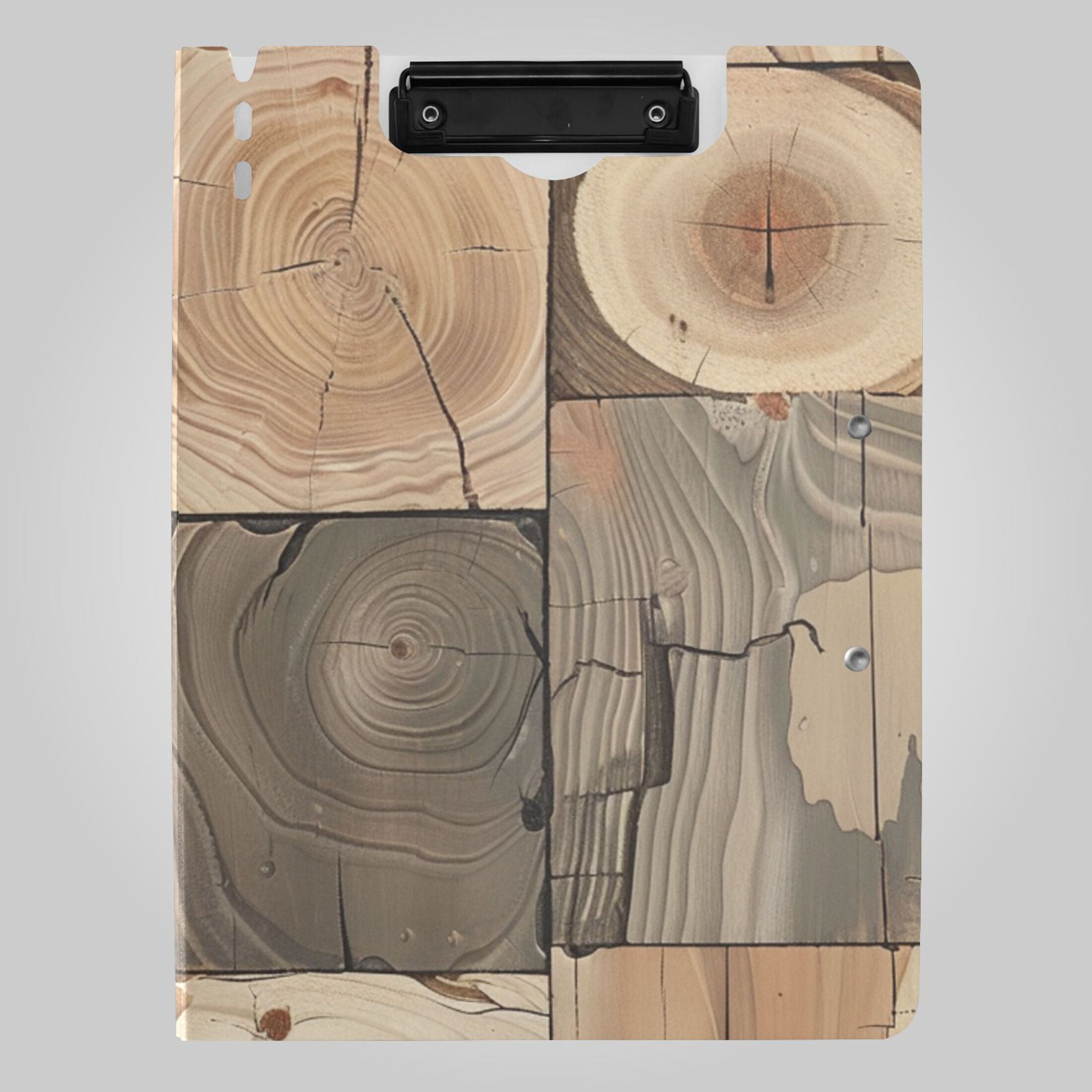 Mixture Wood Grain Foldable Binder Folder Clipboard with Pen Slot ...