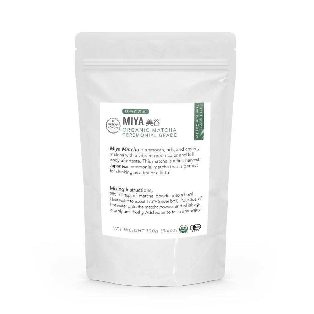 Miya Matcha 100g - Organic Premium Ceremonial Japanese Matcha Green Tea ...