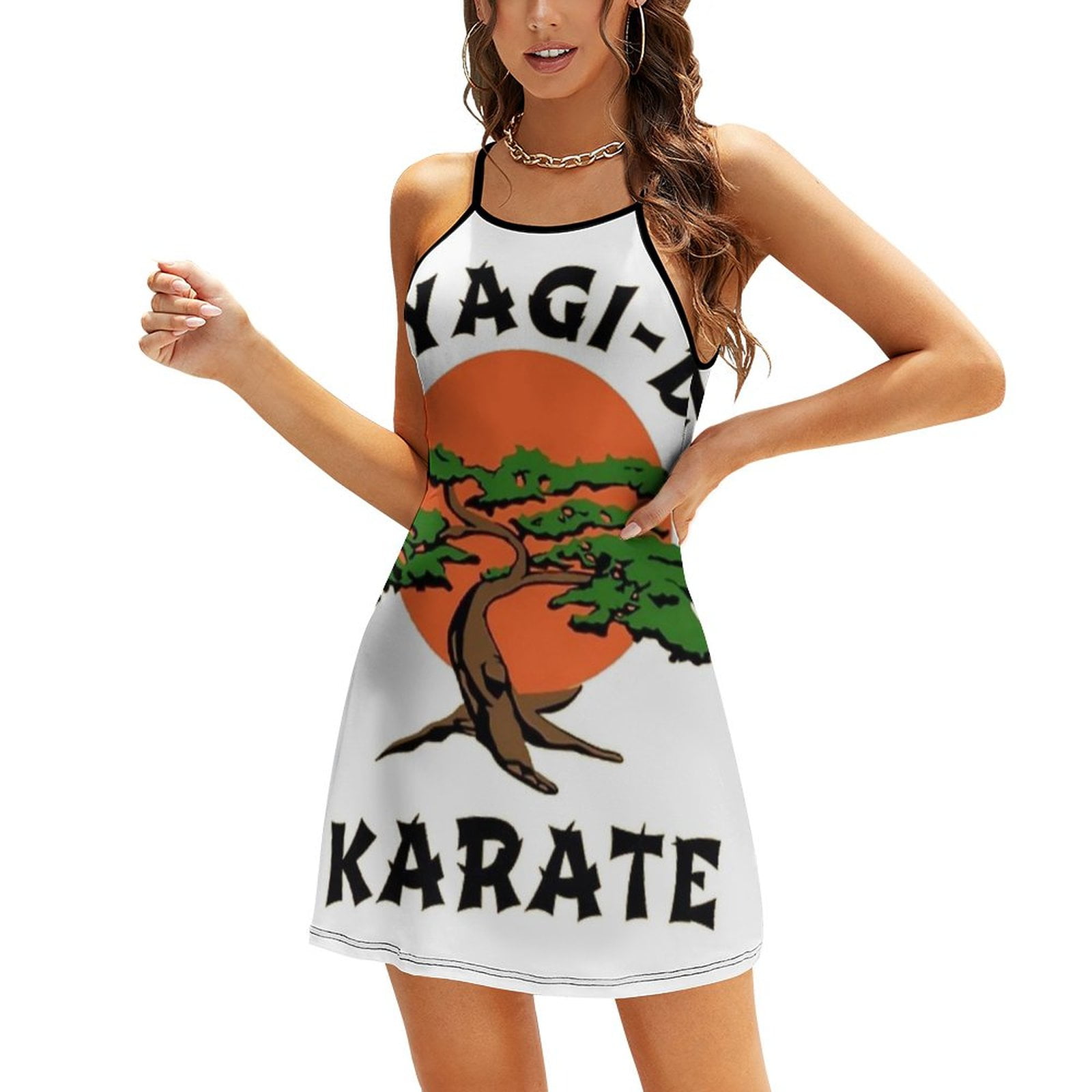 Miyagi Do Karate Square Neck Dress New Plus Size Elegant Women Waist ...