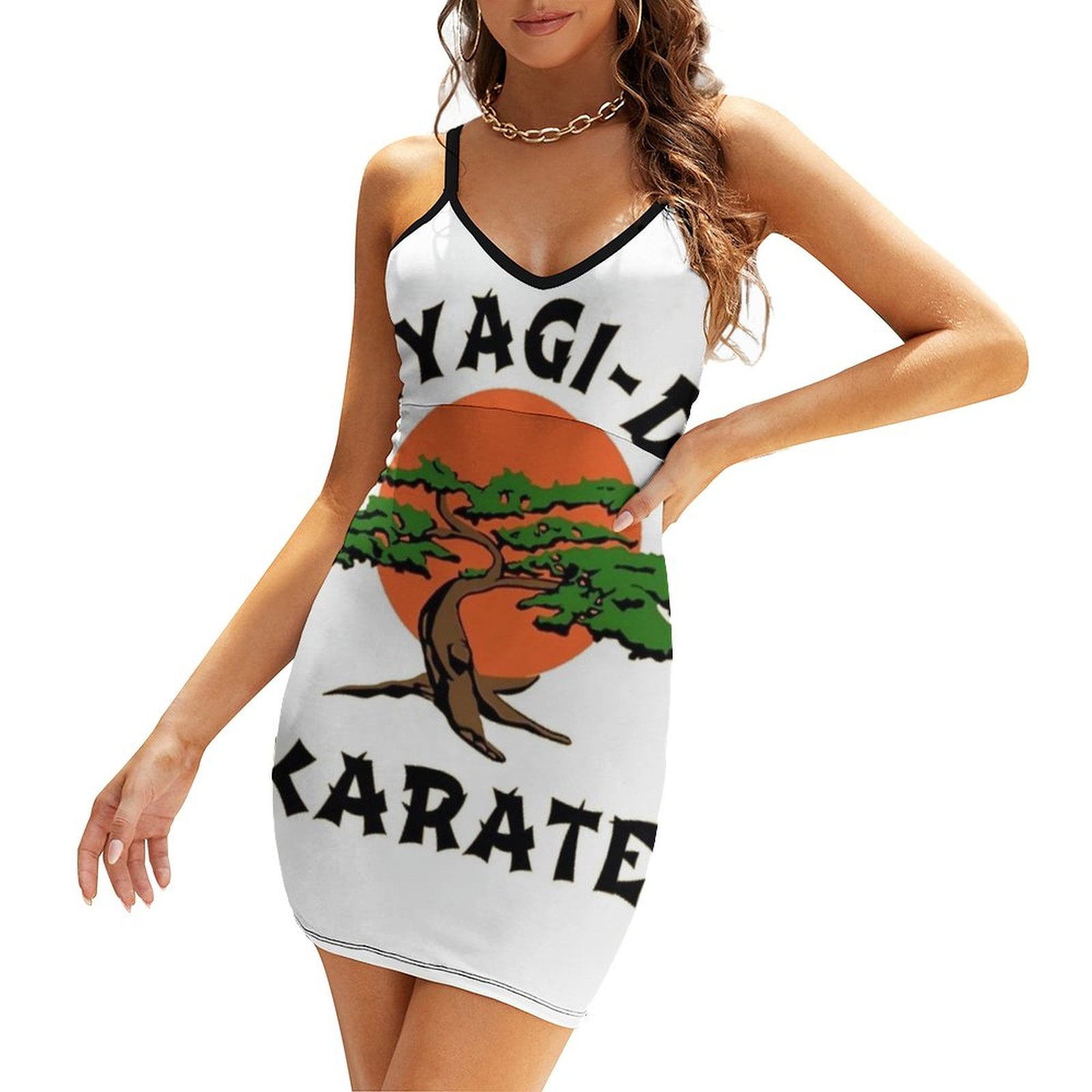 Miyagi Do Karate Square Neck Dress New Plus Size Elegant Women Waist ...