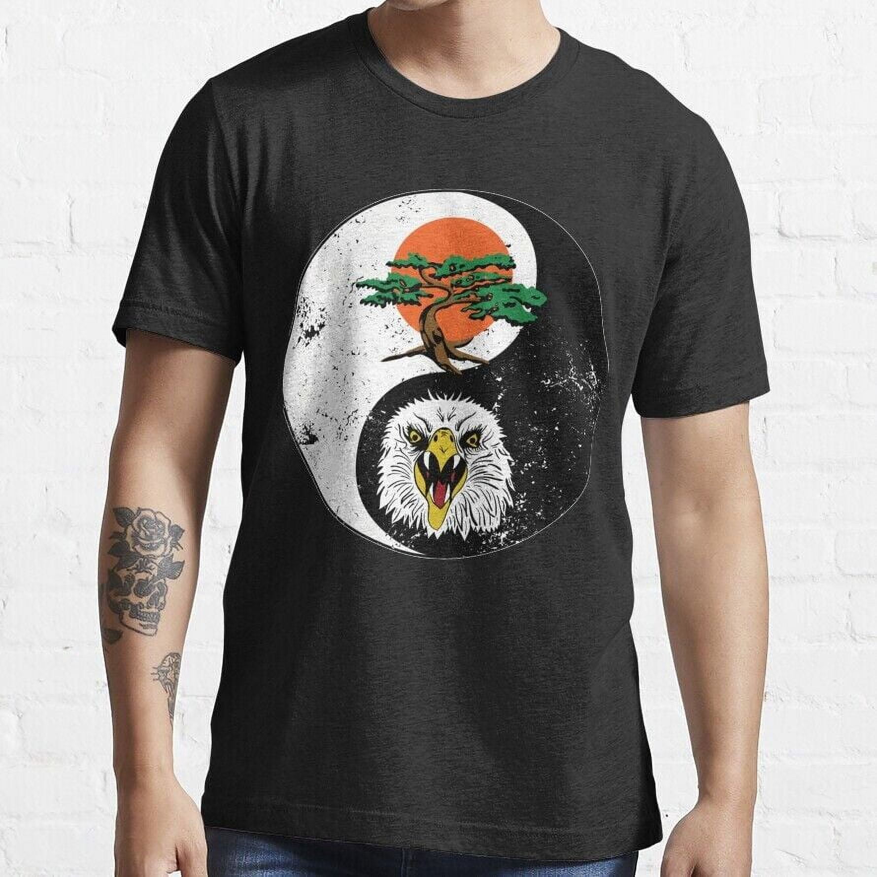 Miyagi Do Karate Tree Logo And Eagle Fang Karate Essential T-Shirt ...
