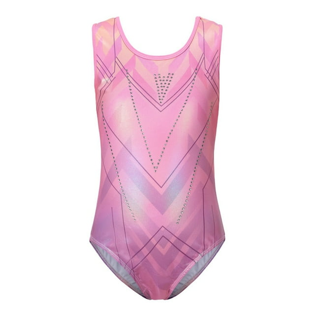 Miyanuby Sleeveless Gymnastics Leotards For Girls One Piece Sparkle