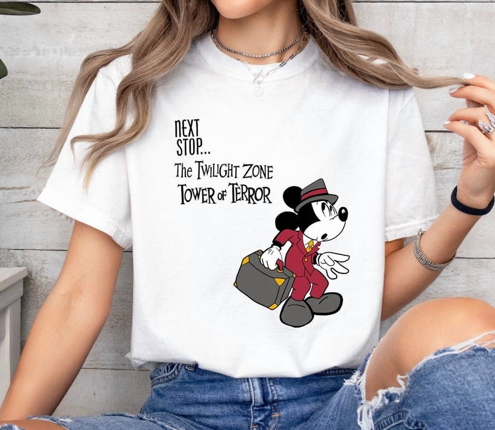 MiyazakiLy Disney Halloween Mickey Mouse Tower of Terror Shirt, Disney ...