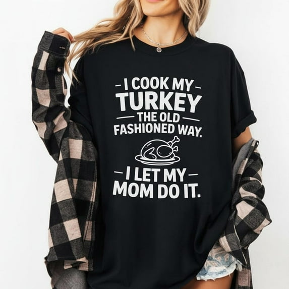 MiyazakiLy Funny Thanksgiving Shirt Turkey Day Graphic Tee I Cook My ...