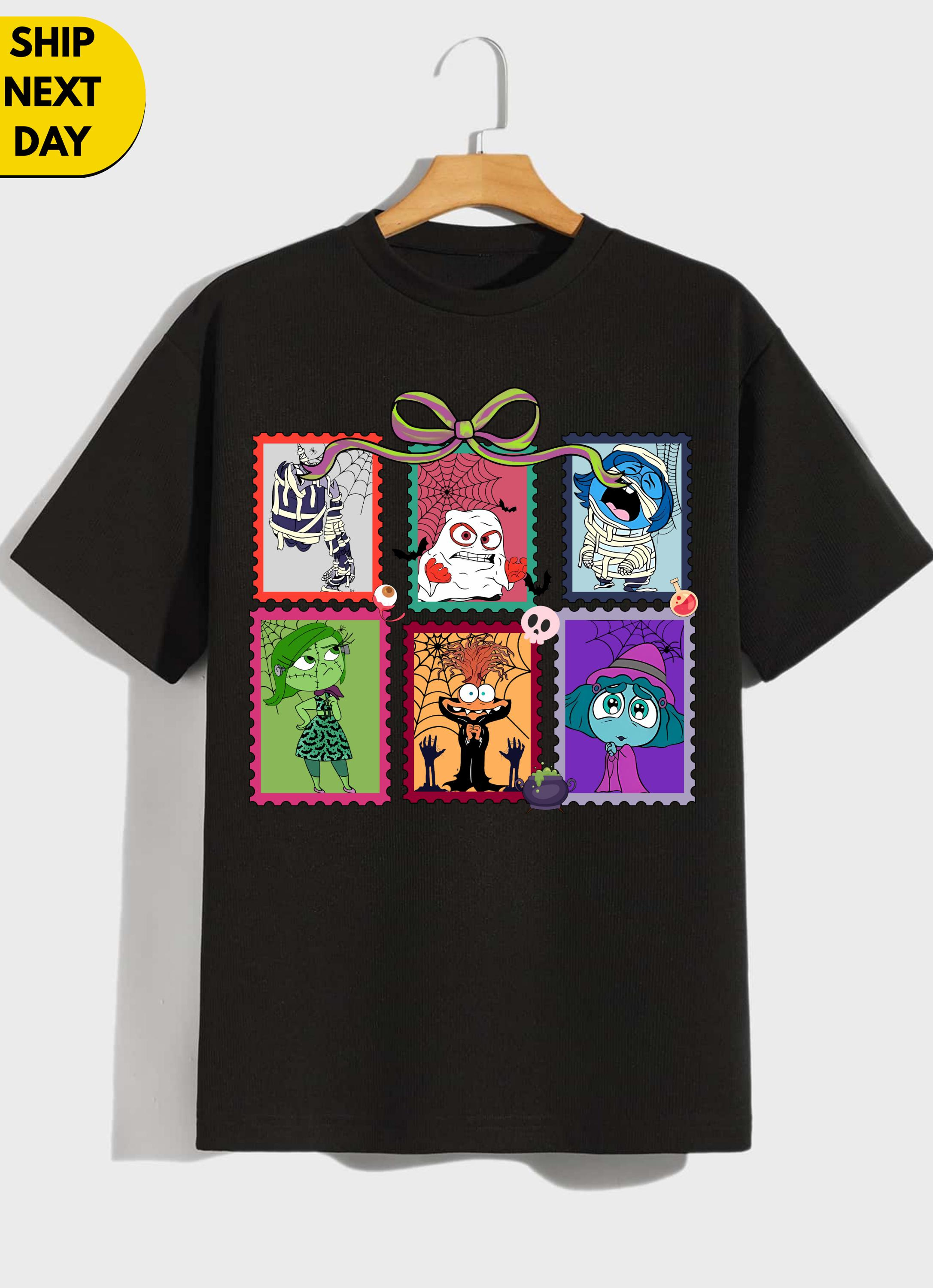 MiyazakiLy Inside Emotions Halloween Shirt,Cartoon Monster Tees, Unisex ...