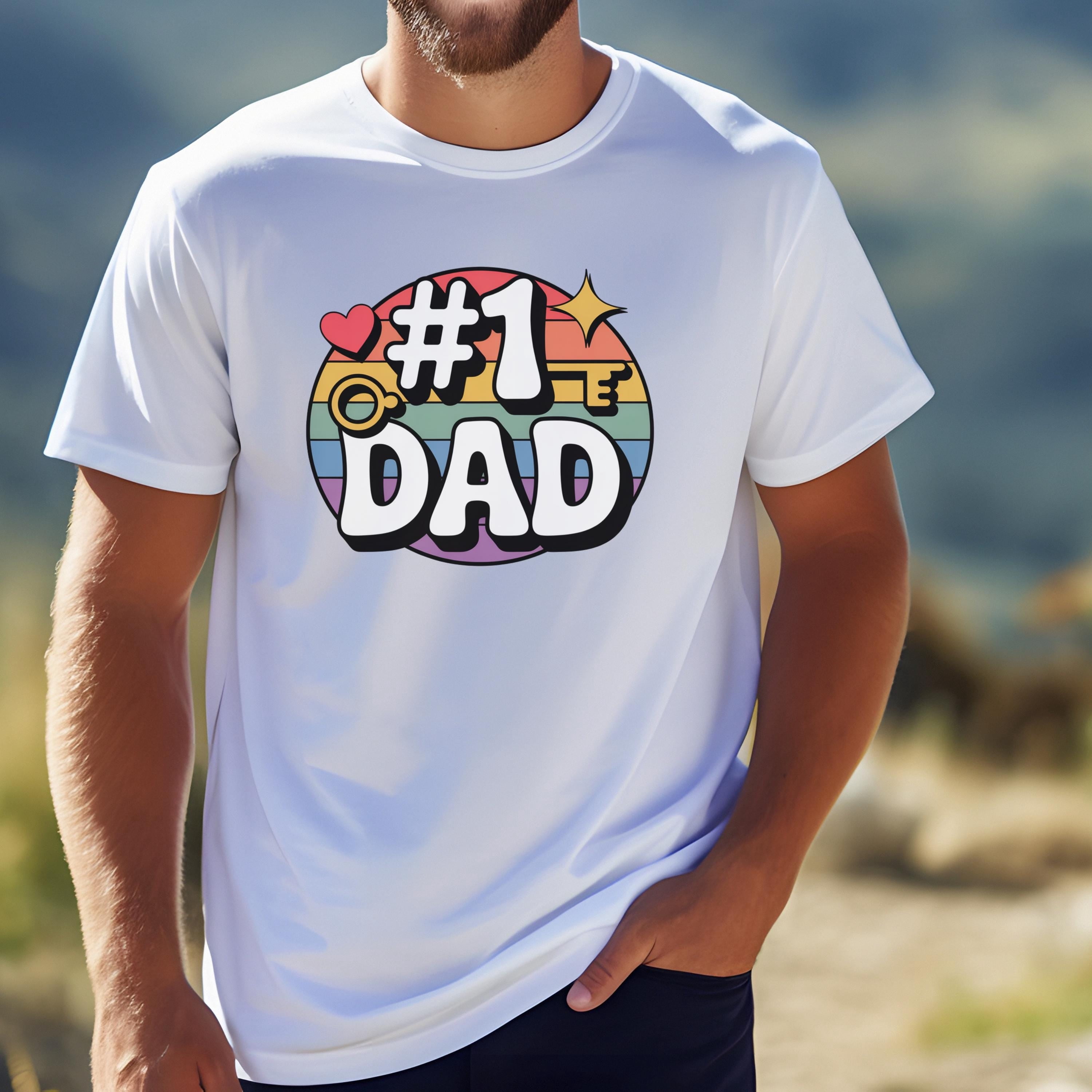 MiyazakiLy Number 1 Dad Shirt – Funny Father’s Day Gift, Best Dad Ever ...