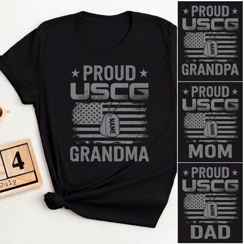 MiyazakiLy Proud US Coast Guard Family Tshirts, Personalized Coast ...