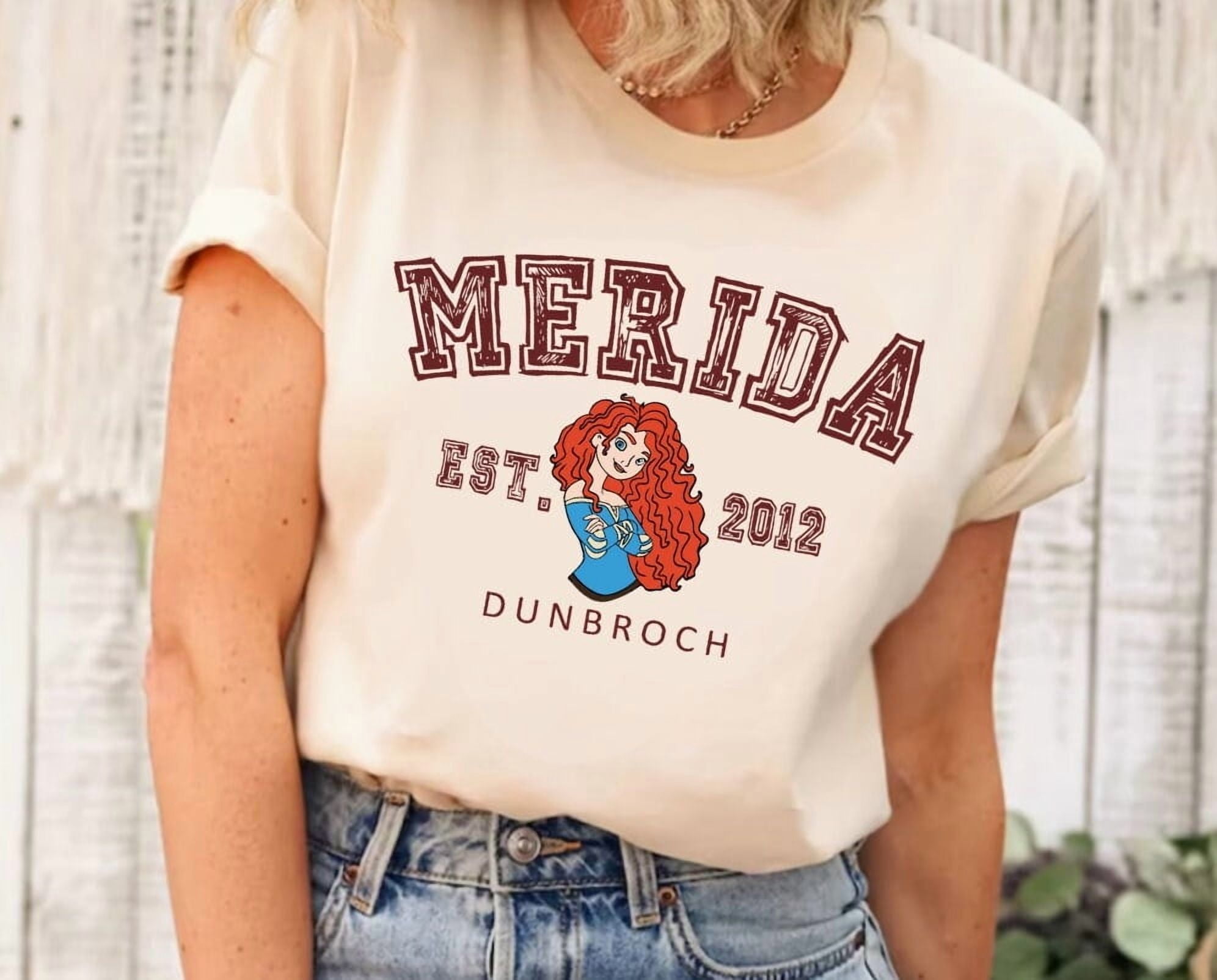 MiyazakiLy Retro Disney Brave Merida Princess Shirt, Disney Merida ...