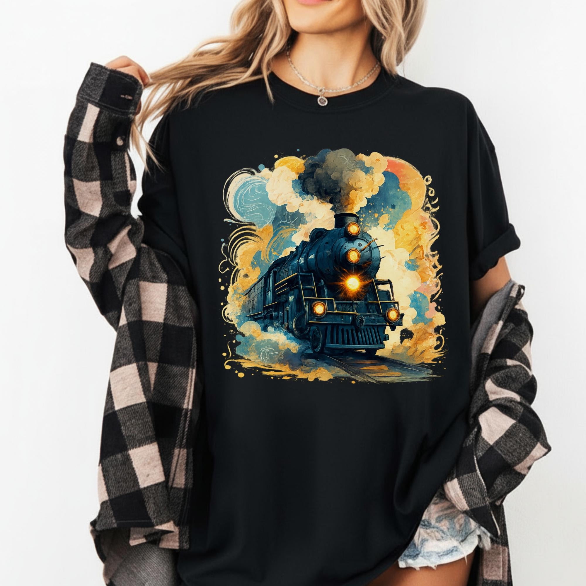 MiyazakiLy Steam Locomotive Train 4014 Shirt Vintage Big Boy Engine ...