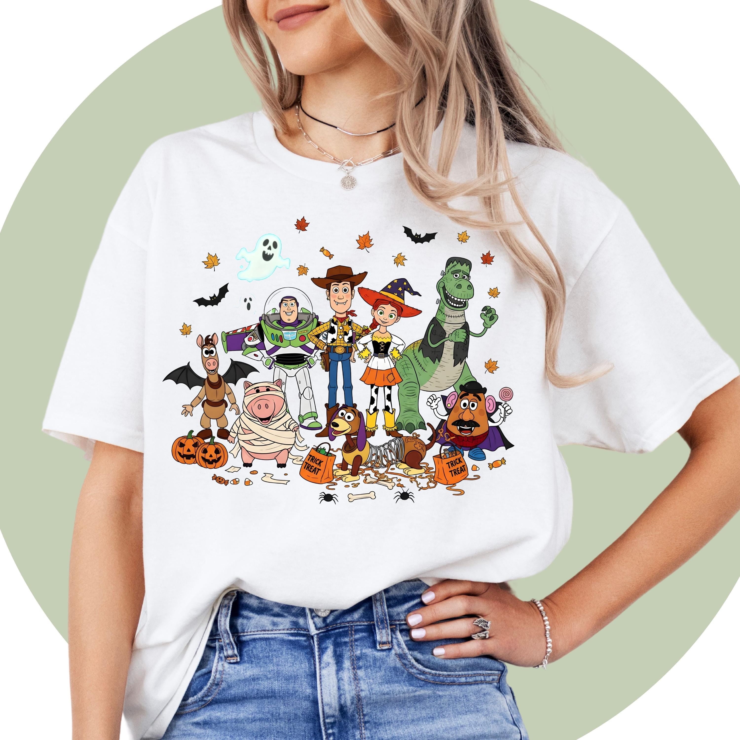 MiyazakiLy Toy Story Halloween Shirt, Woody Buzz Lightyear Skeleton ...