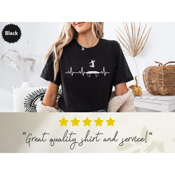 MiyazakiLy Trampoline Heartbeat T-Shirt, Jumping Rhythm Shirt ...