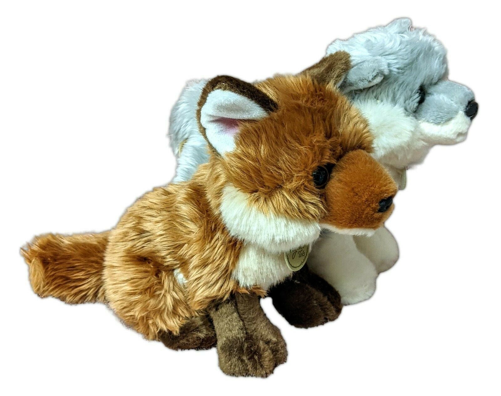 Miyoni Tots WOLF PUP & FOX KIT 9-10" Stuffed Animal Plush by Aurora ...