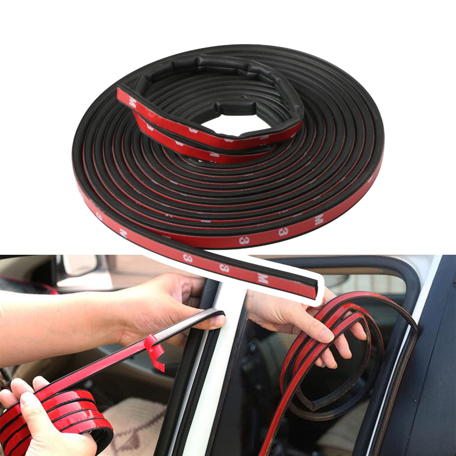 Miytsya 16.4Ft Car Windshield KEF16 Weather Strip, Universal Sound ...