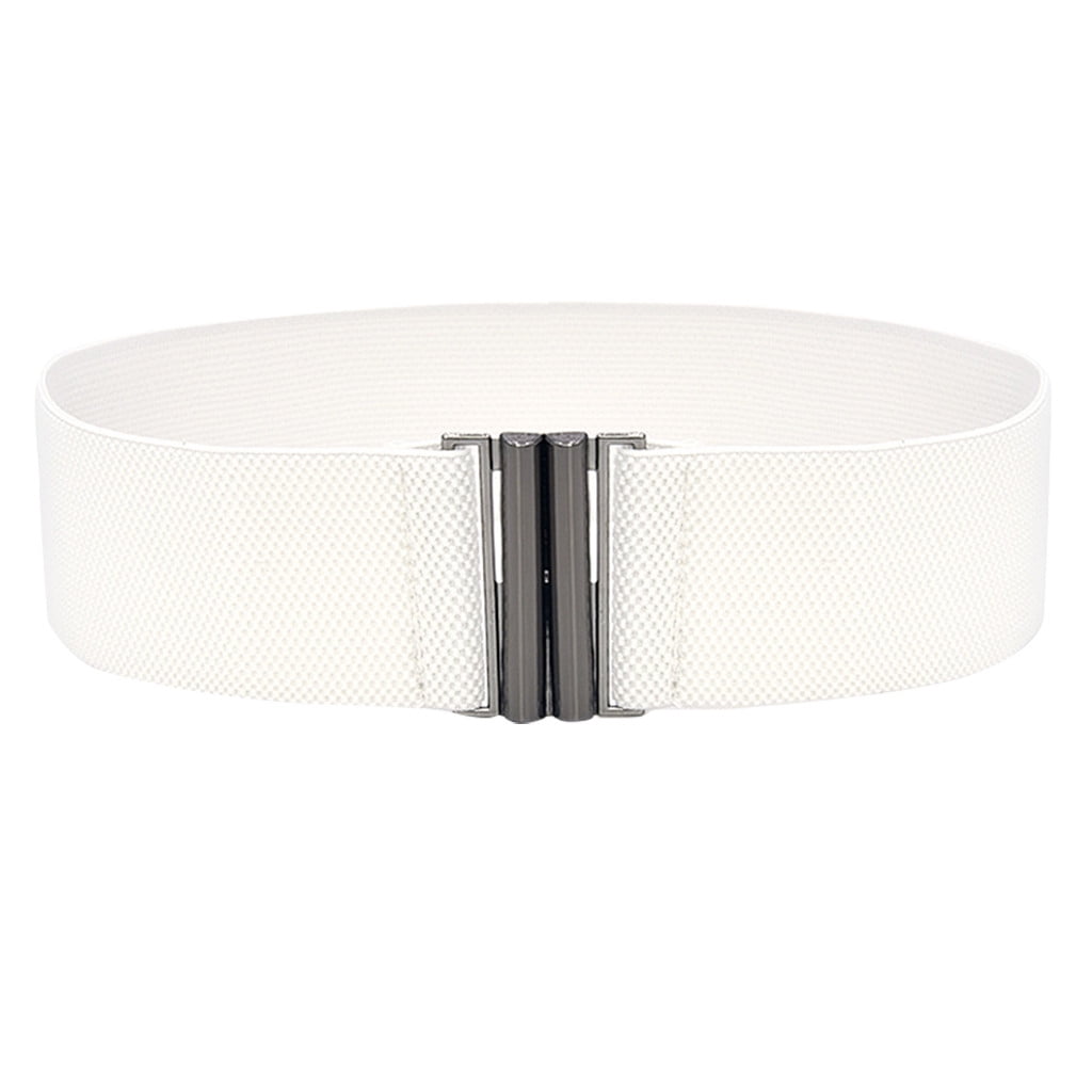 Miyuadkai Belt Buckle Stretch Dress Belt Lady Elastic Waist Wide Belts ...