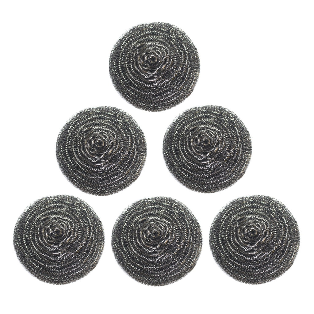 Miyuadkai Cleaning Brush Ball Scouring Stainless 6Pcs Scrubbing Wire ...