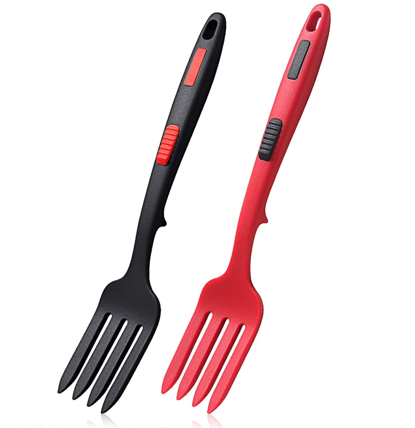 Miyuadkai Cooking Utensils Clearance, Silicone Cooking Fork Black, Red ...