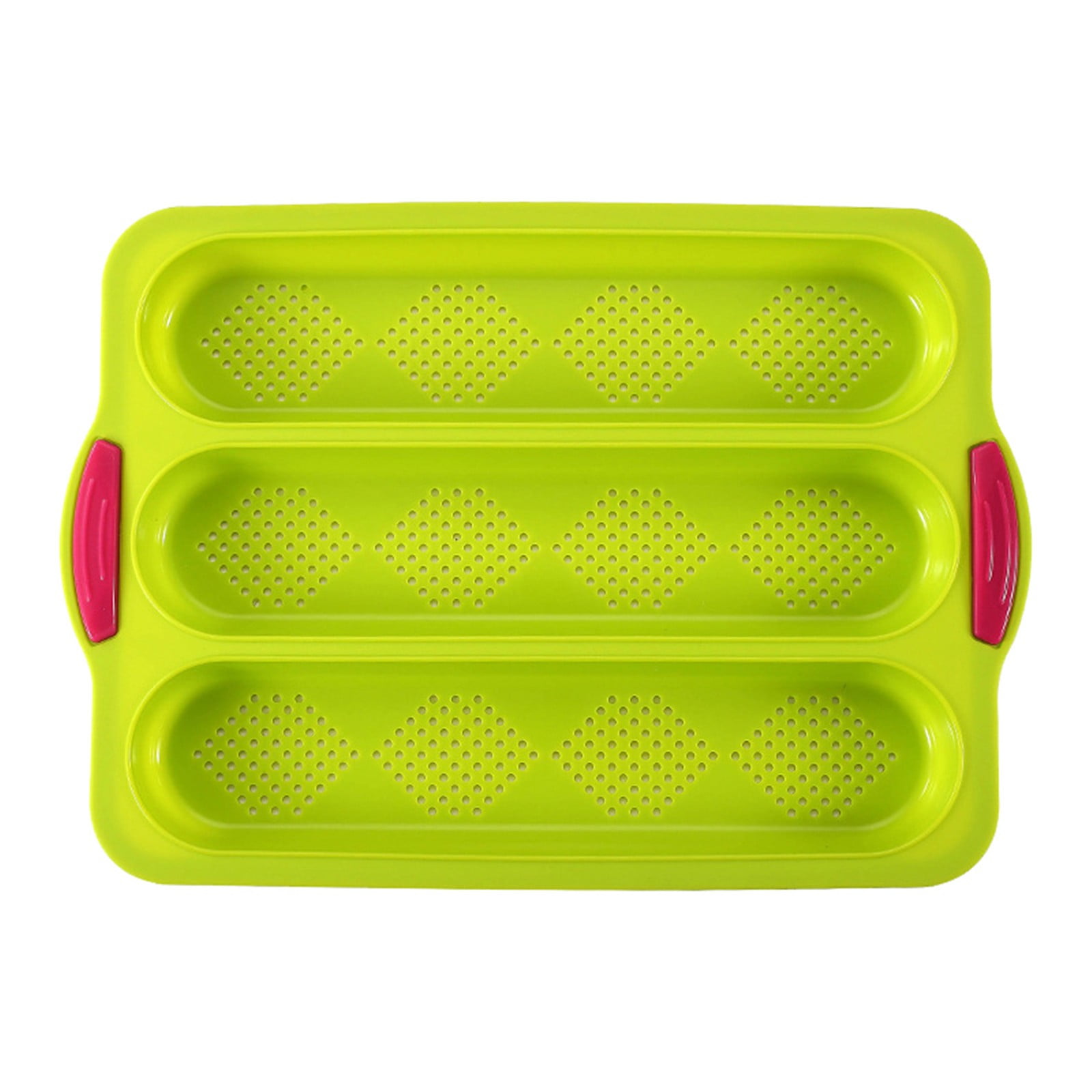 Miyuadkai Green 3-Piece French Silicone Bread Mold - Non Stick Loaf Pan ...
