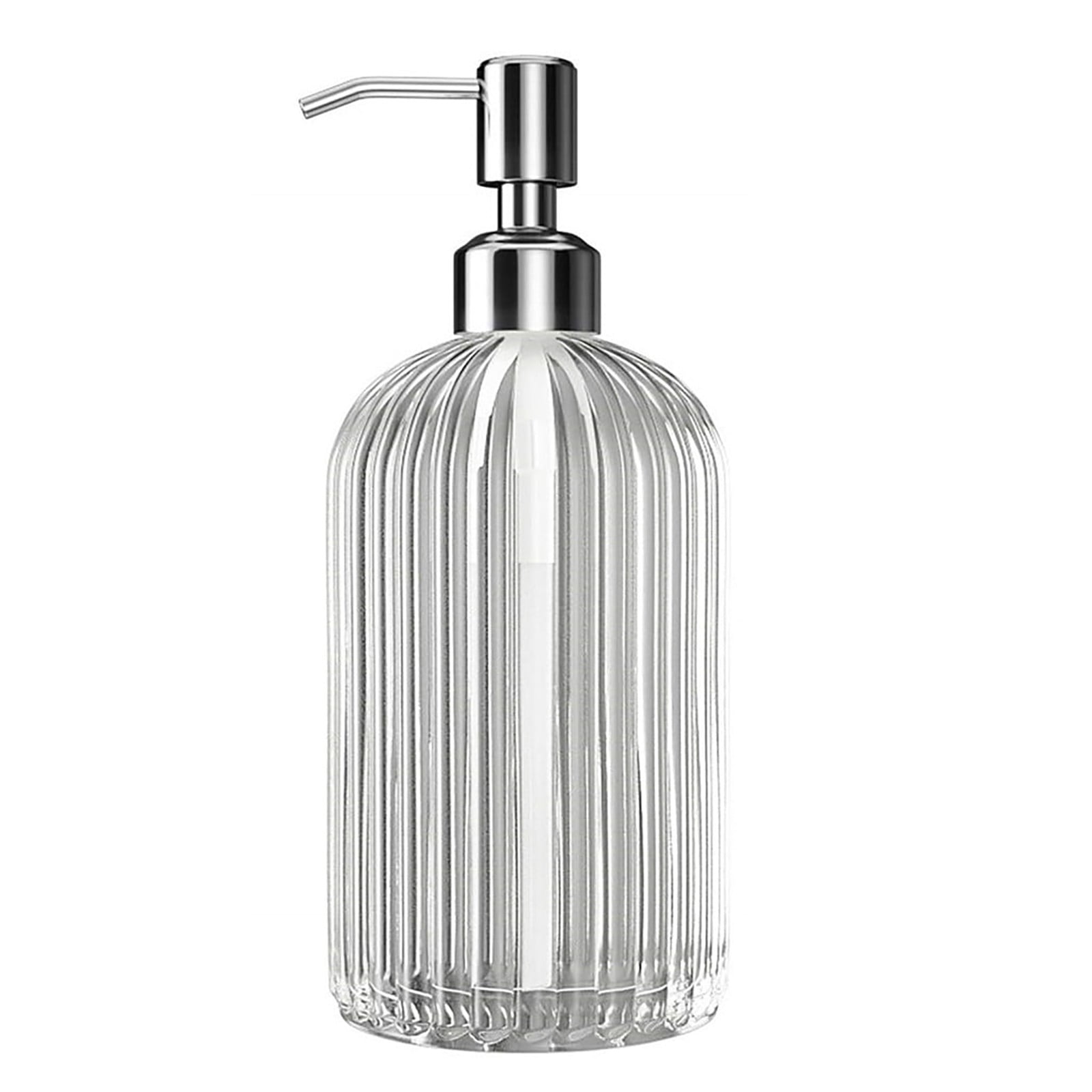 Miyuadkai Hand Sanitizer Glass Bottle, Large Capacity Glass Style Soap ...