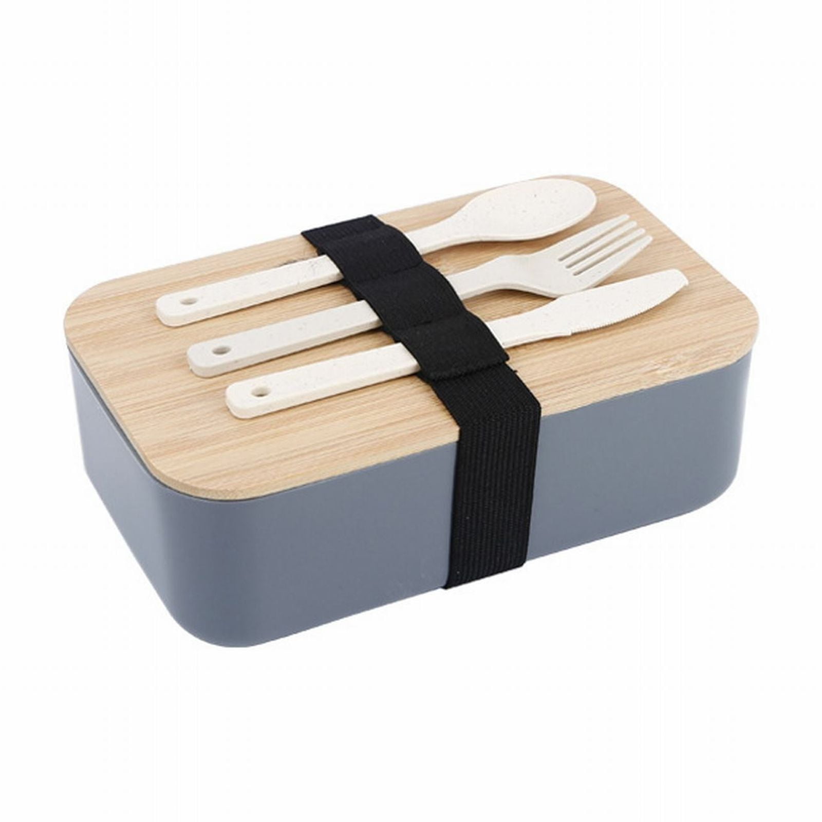 Miyuadkai Japanese Style Bamboo Wooden Lid Food Storage Box Gray 2, Box ...