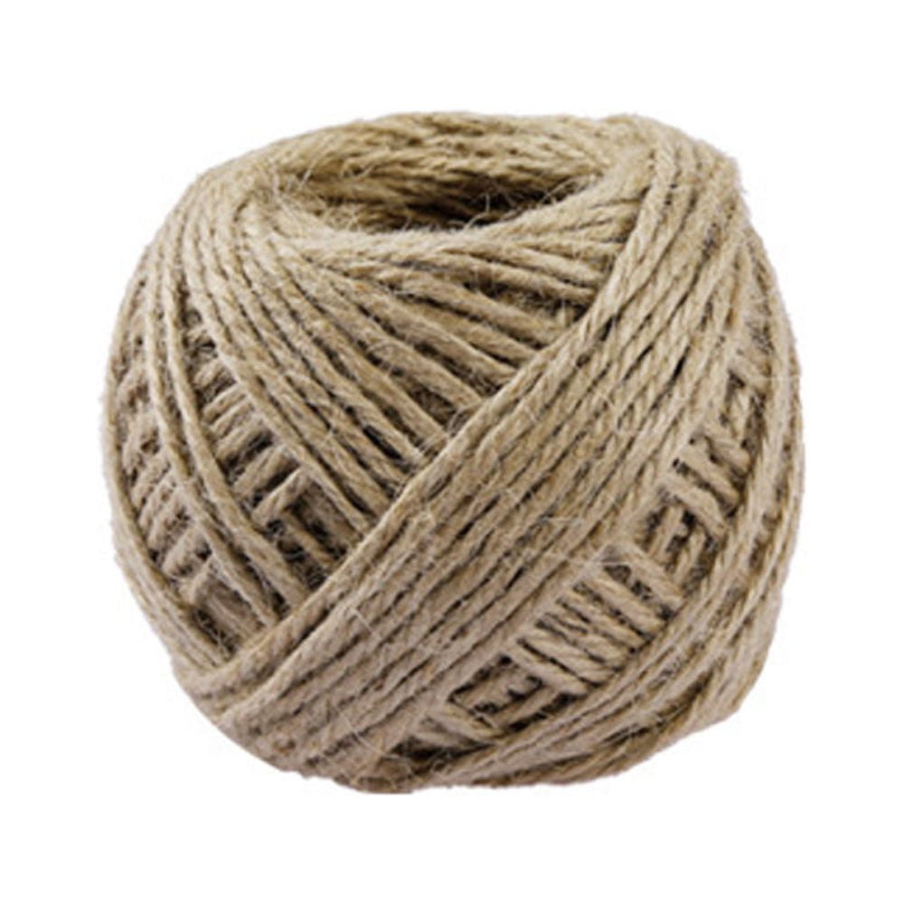 Miyuadkai Jute 40M Natural Brown Jute Hemp Rope Twine String Cord Shank ...