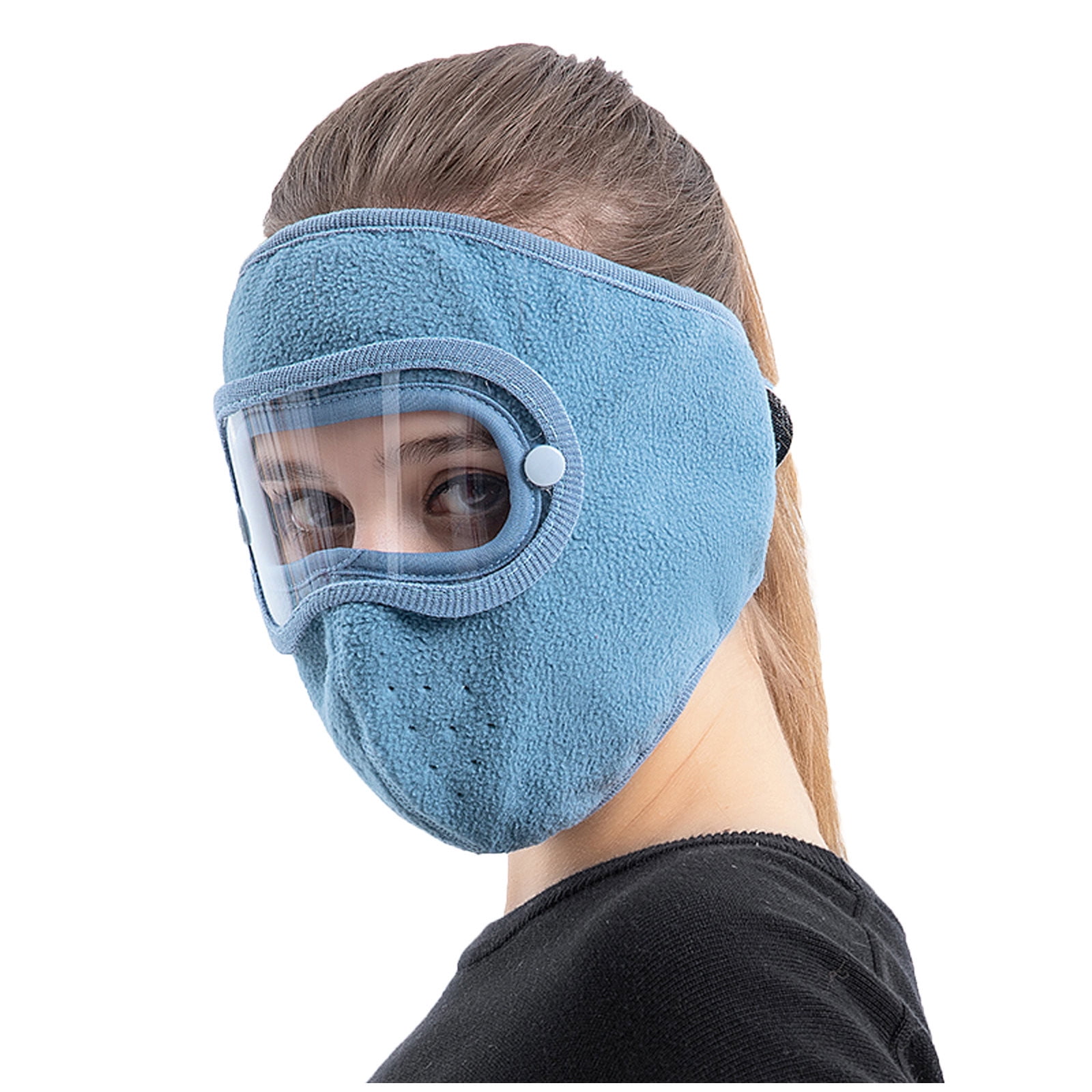 Miyuadkai Mask Unisex Winter Ears And Eyes Outdoor Anti-fog Goggles ...