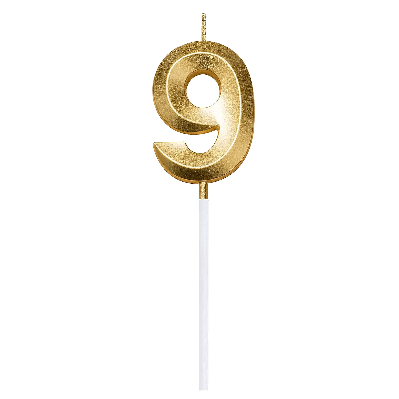 Miyuadkai Party Toppers Birthday Number Candle 3D Shape Birthday Candle ...