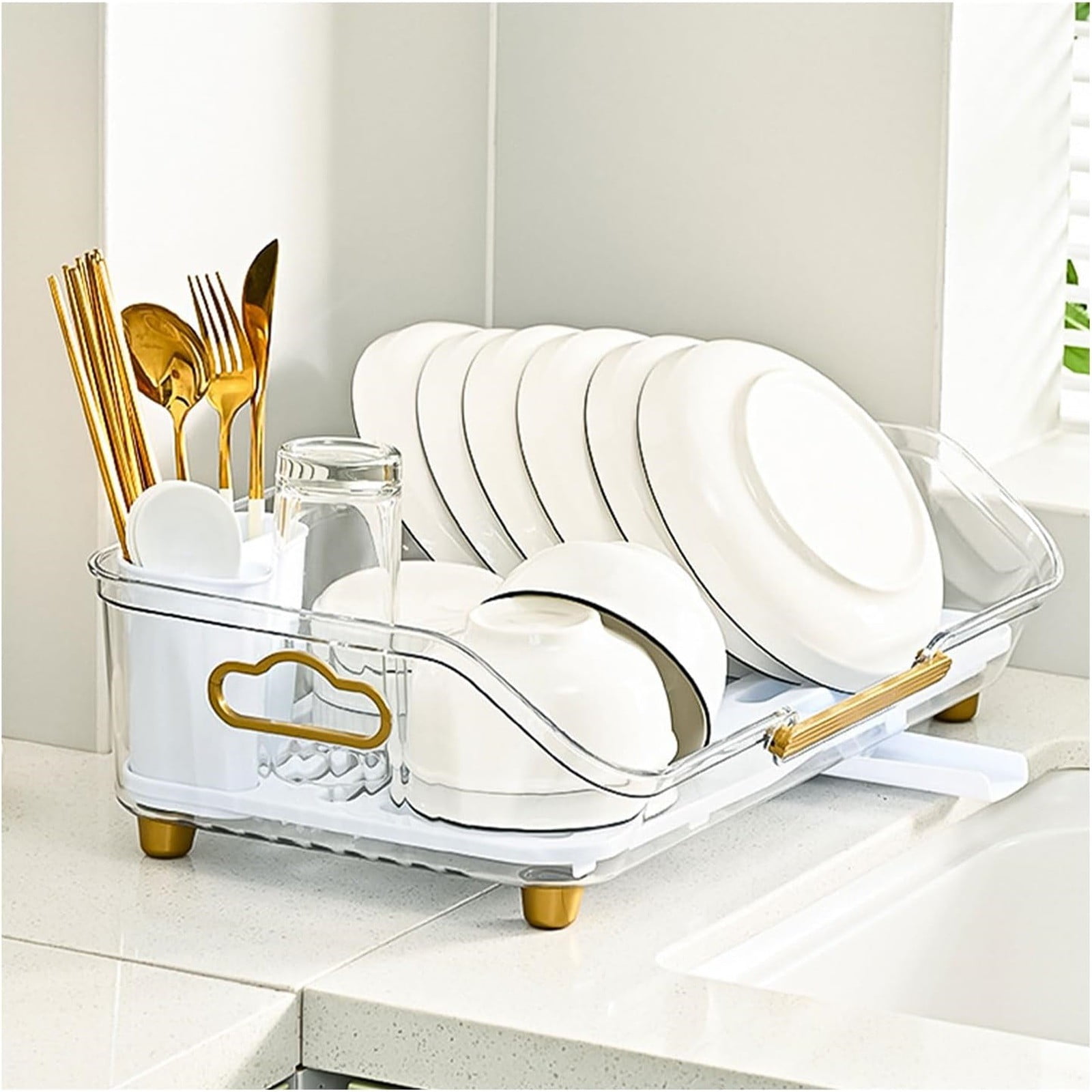 Miyuadkai Rack, "Multifunctional Kitchen Rack Bowl And Chopstick Storage Box Countertop Cupboard ...