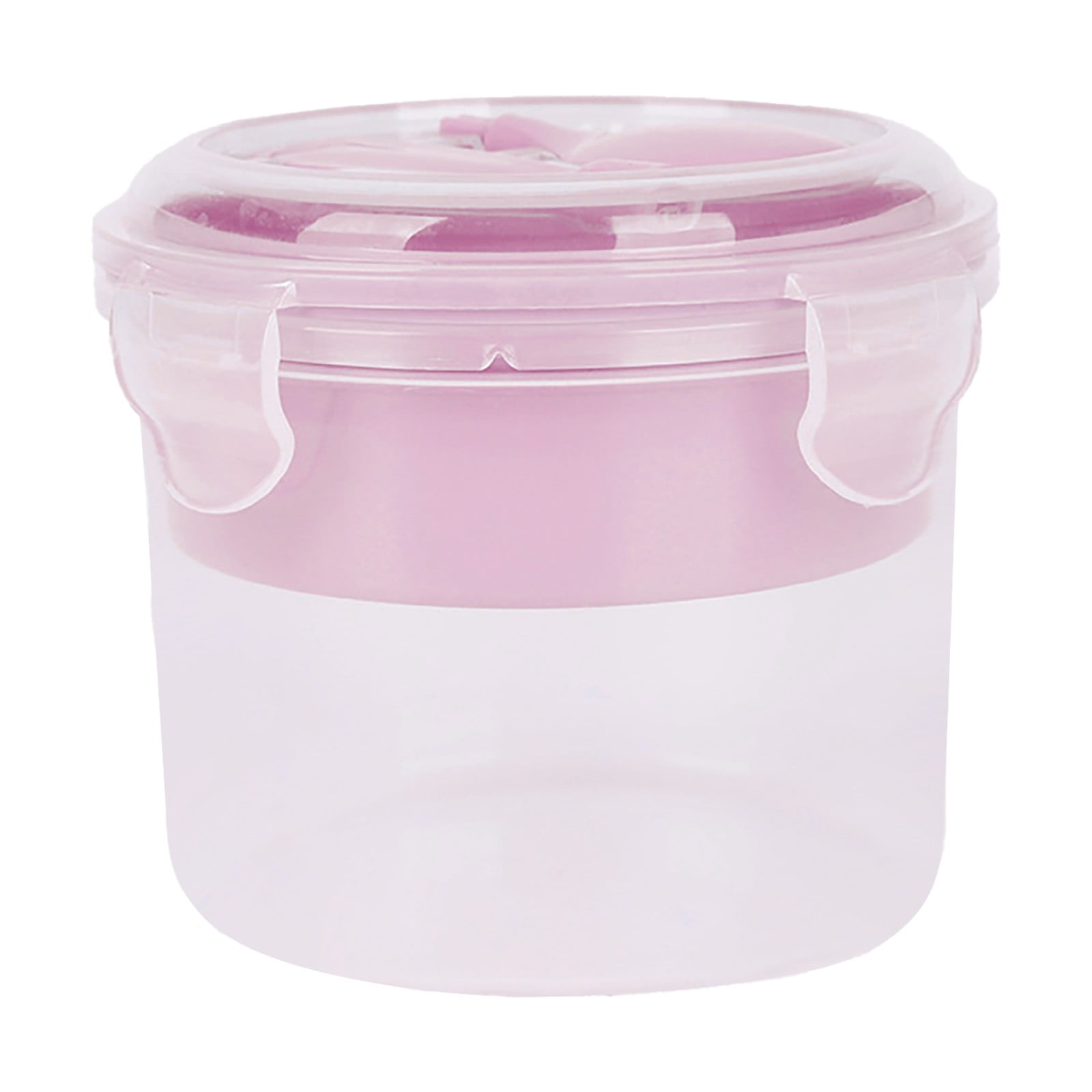 Miyuadkai Red Kids Lunch Box with Fruit Pick Spoon - Portable Reusable Parfait Cup with Lid for ...