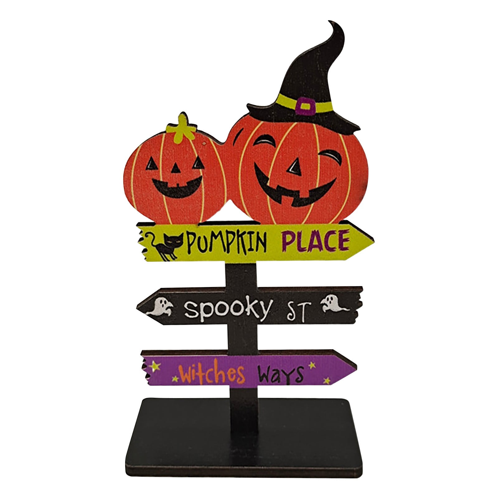 Miyuadkai Room Decor Halloween Wooden Block Sign Decor Table Mantle ...