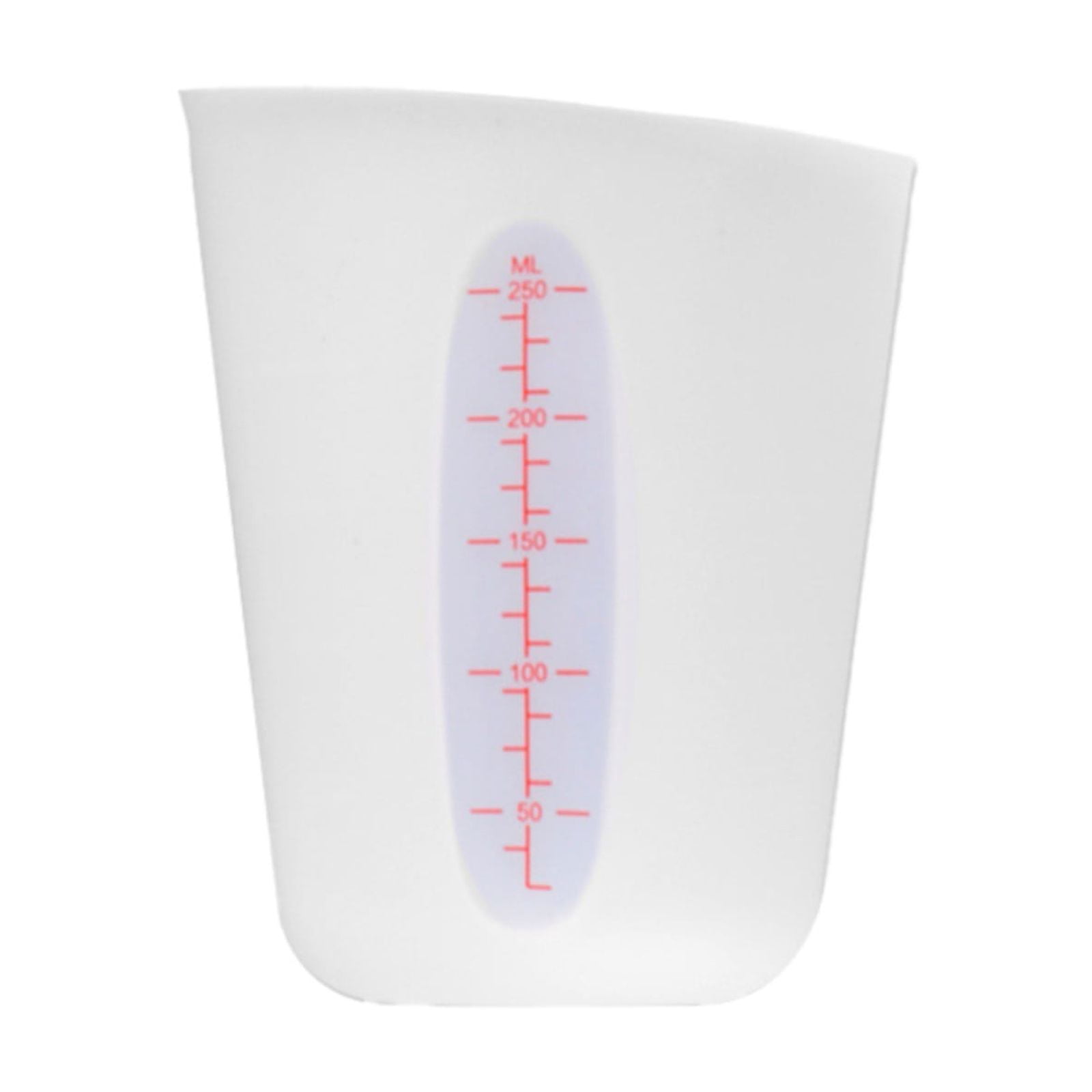 Miyuadkai Silicone Flexible Measuring Cup 250Ml White - Scale Measuring ...