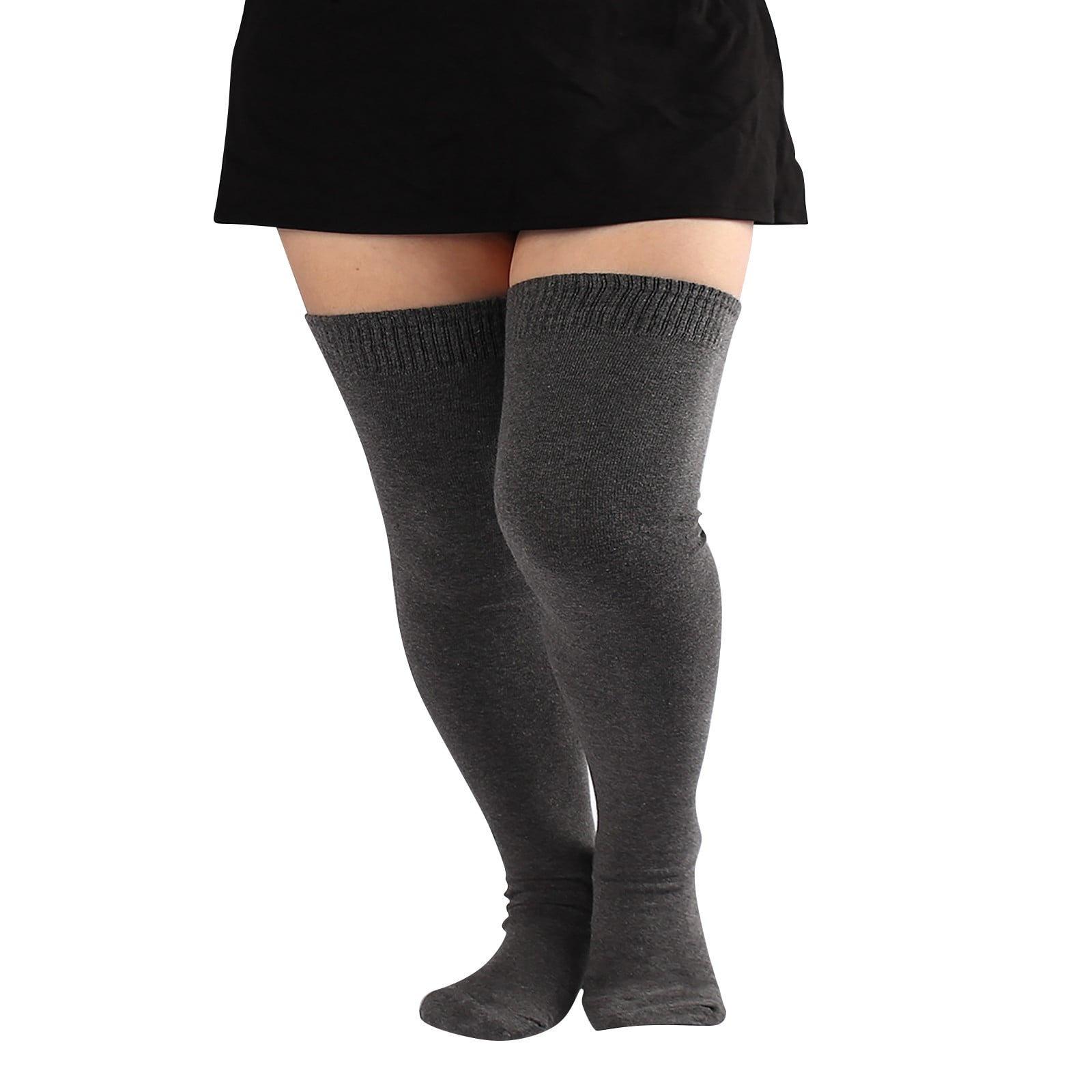 Miyuadkai Stockings Women's Plus Size Women Over Knee Tall Socks Plus ...