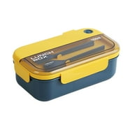 Your Zone BTS Plastic Bento Box with 4 Compartments, 1 Fork, 1 Spoon, 1 ...