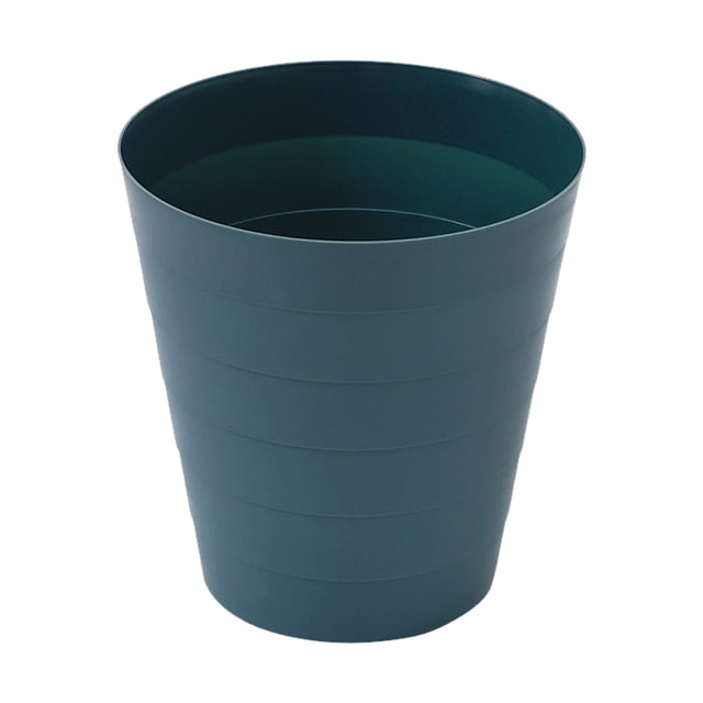 Miyuadkai Round Plastic Trash Can, Small 6L Wastebasket, Blue - Walmart.com