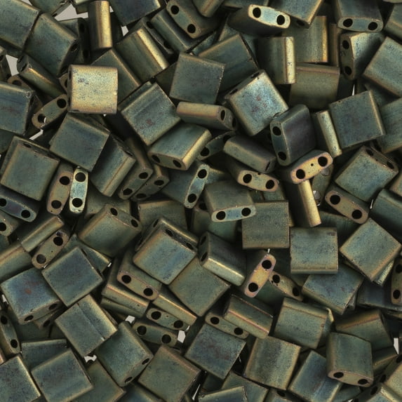Miyuki 5x5mm TL-2008 Patina Opaque Metallic Matte Tila Glass Square Beads 50 Grams - Walmart.com