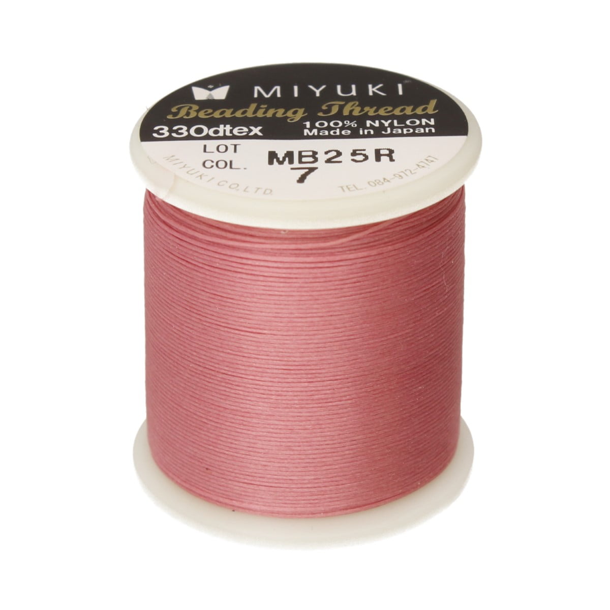 Miyuki Bead Thread – Pink Color – Pre-Waxed Nylon, .2mm Diameter, 50 ...