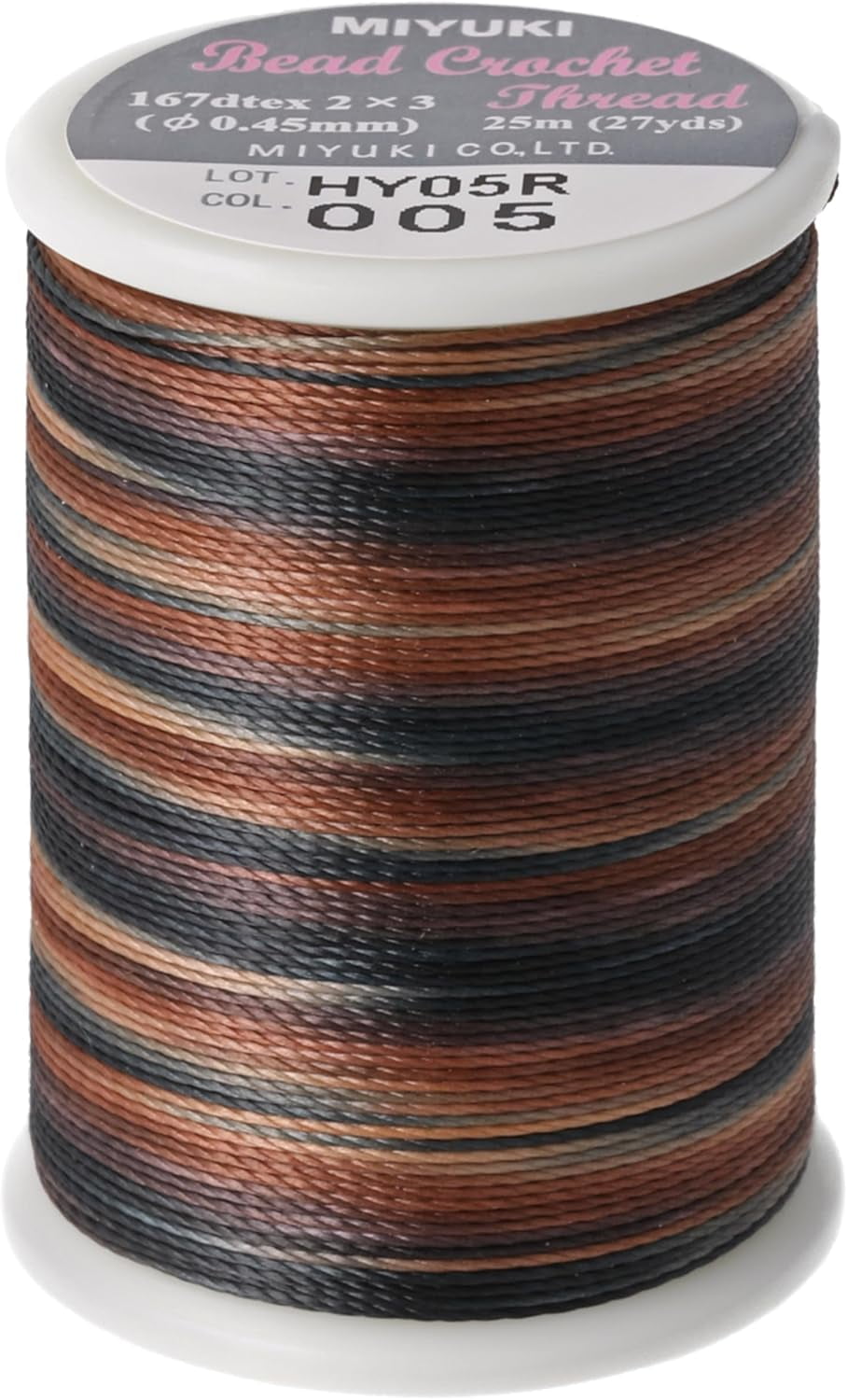 Miyuki Beading Crochet Thread – Pebble Stone Color, Size #8 (0.45 mm ...