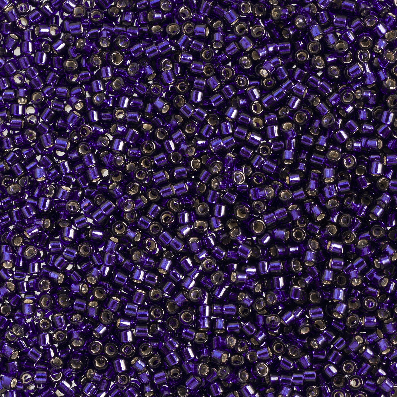 Miyuki Delica 11/0 - Dark Purple Silver Lined-Dyed DB0609 - 50gms Bag ...