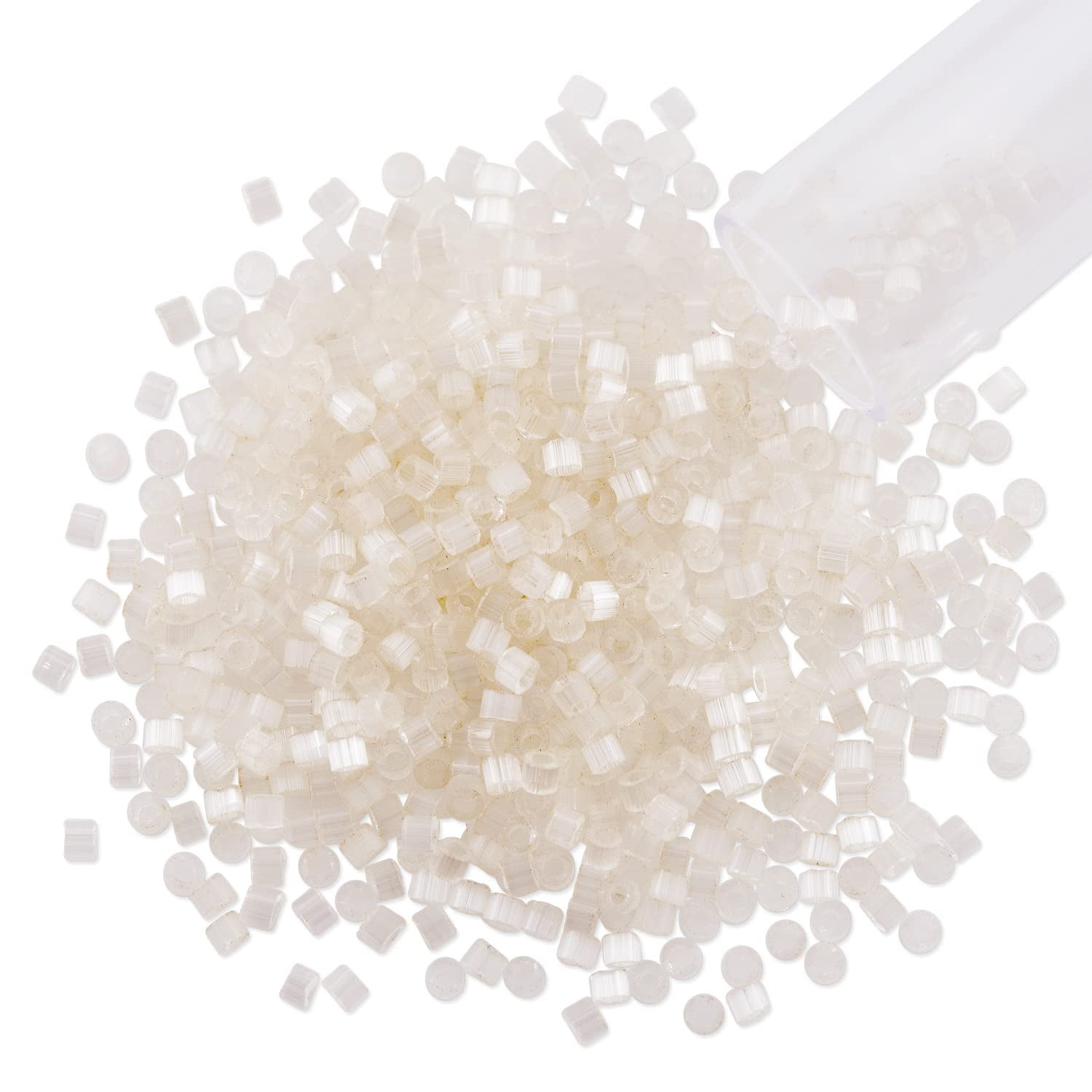 Miyuki Delica Seed Bead 11/0 Ceylon Silk Ivory - Walmart.com