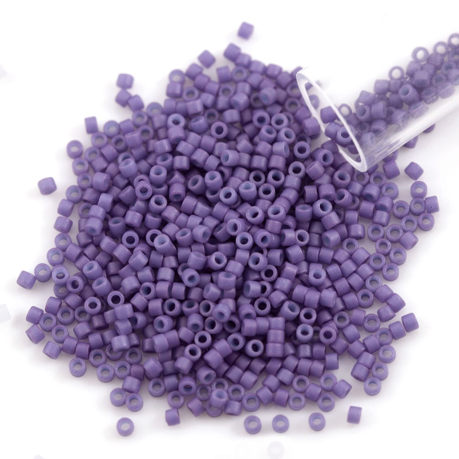 Miyuki Delica Seed Bead 11/0 Matte Dark Violet Opaque - Walmart.com
