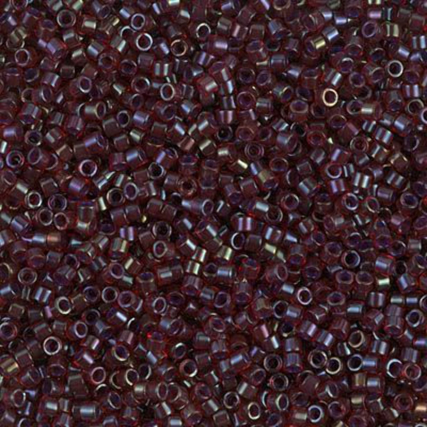Miyuki Delica Seed Beads DB0296/DB296 11/0 Transparent Crystal CL Ruby ...