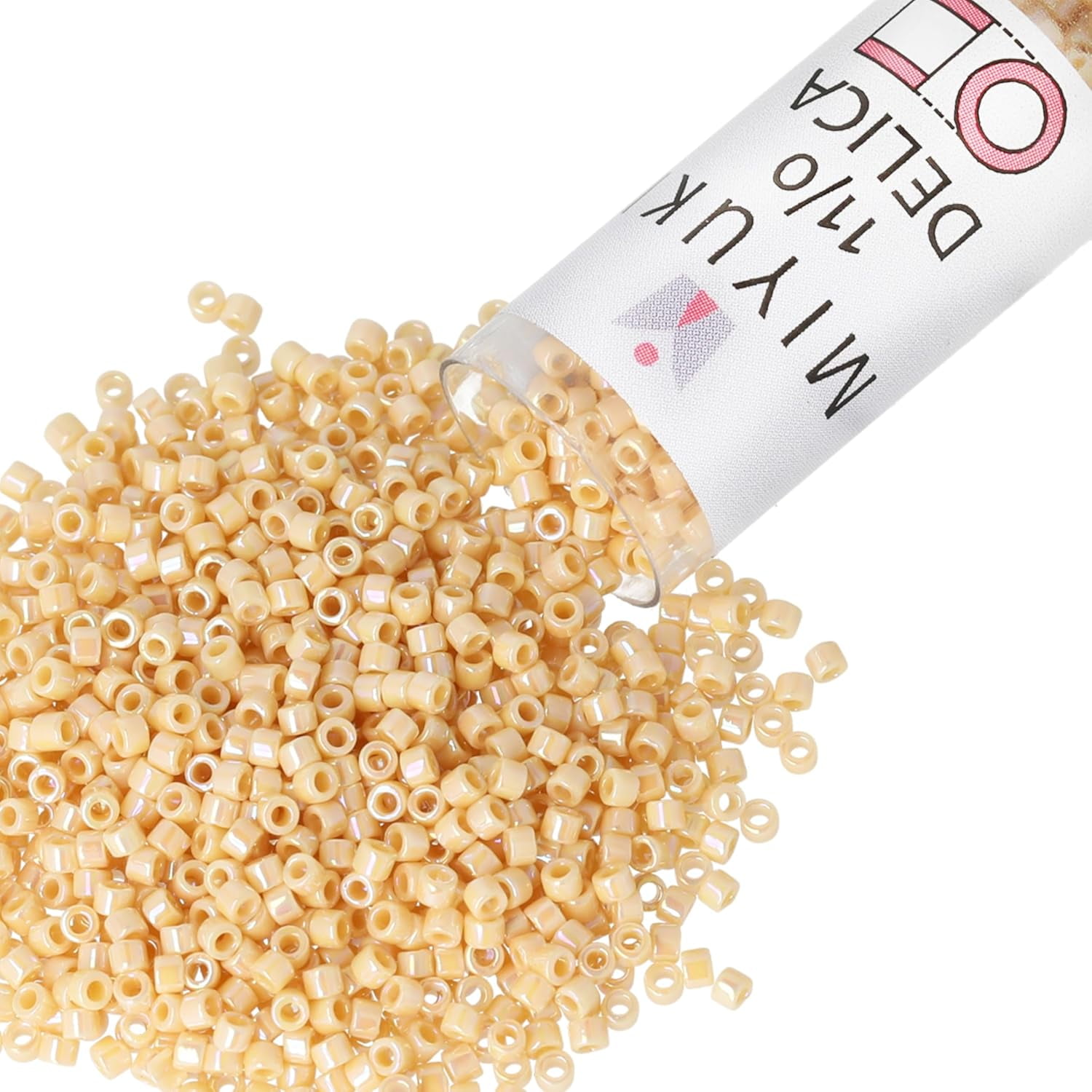 Miyuki Delica Seed Beads – Size 11/0 (1.6 mm), DB1571, Opaque Pear AB ...