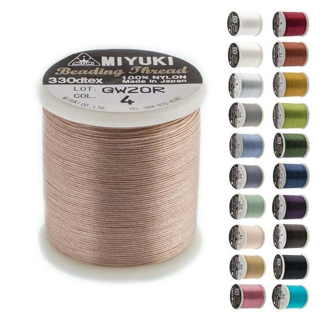 Miyuki Nylon Beading Thread B Blush (50m) for DIY Jewelry Making ...