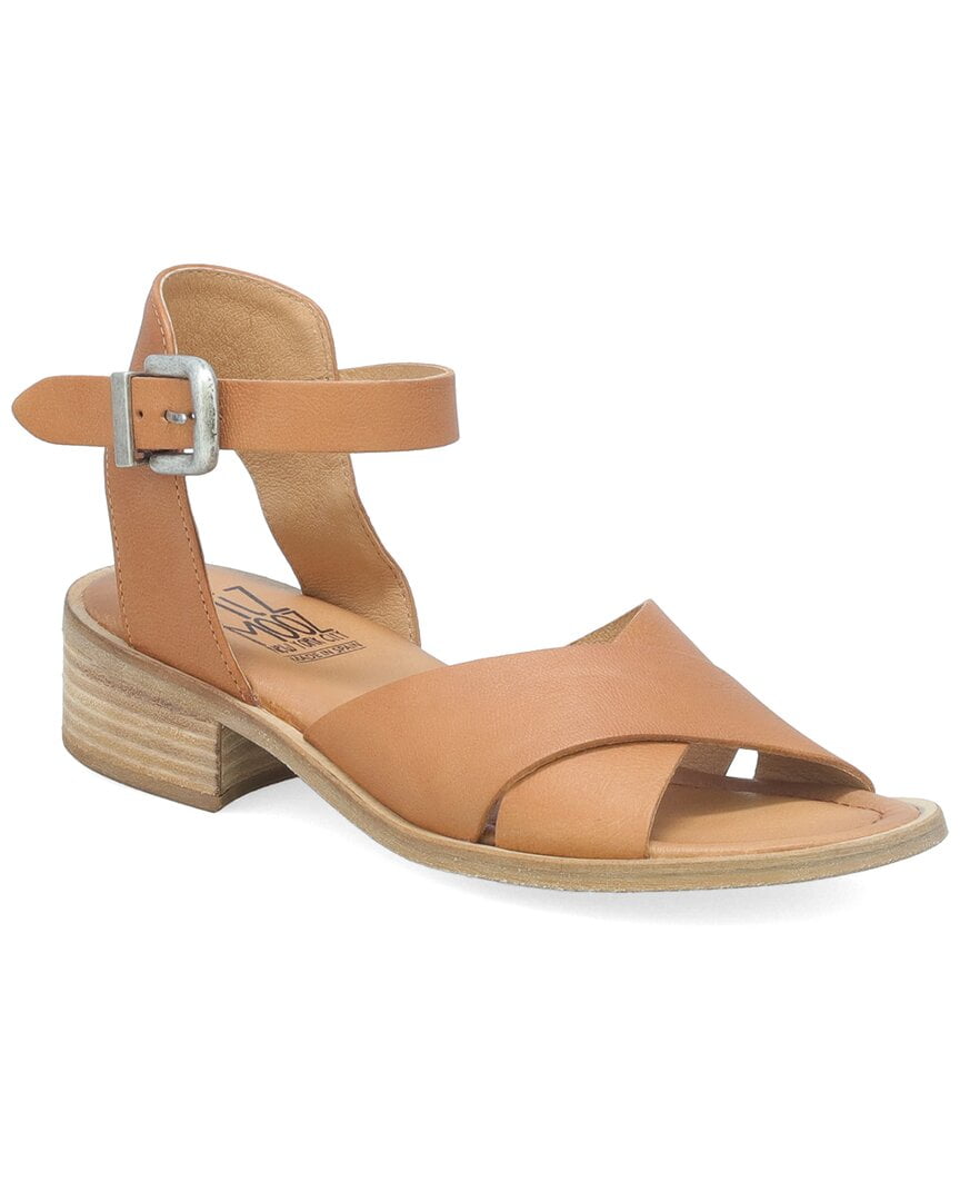 Miz Mooz Moe Leather Sandal, 37, Brown - Walmart.com