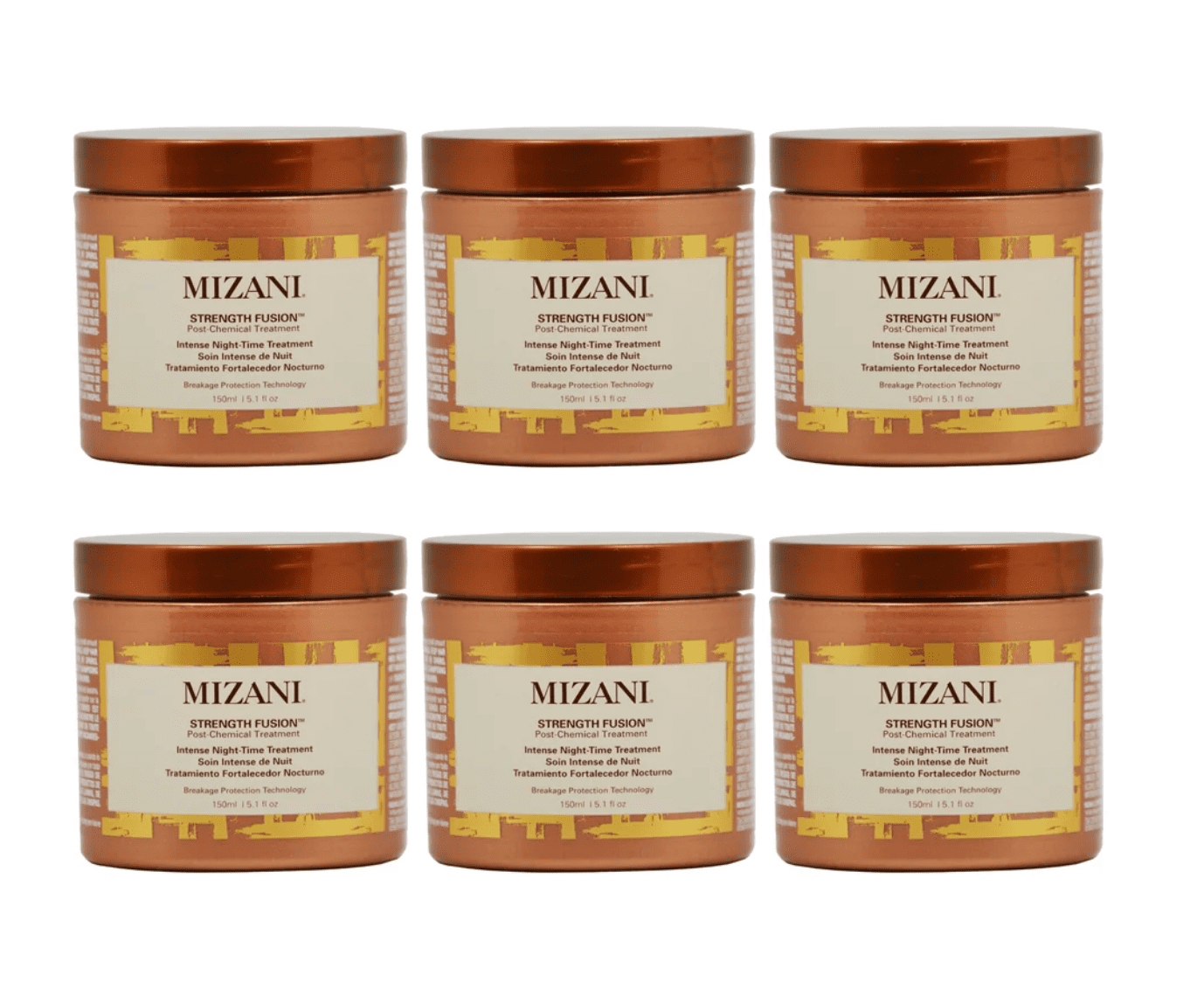 Mizani Strength Fusion Intense Night-Time Treatment 5.1oz (Pack of 6 ...
