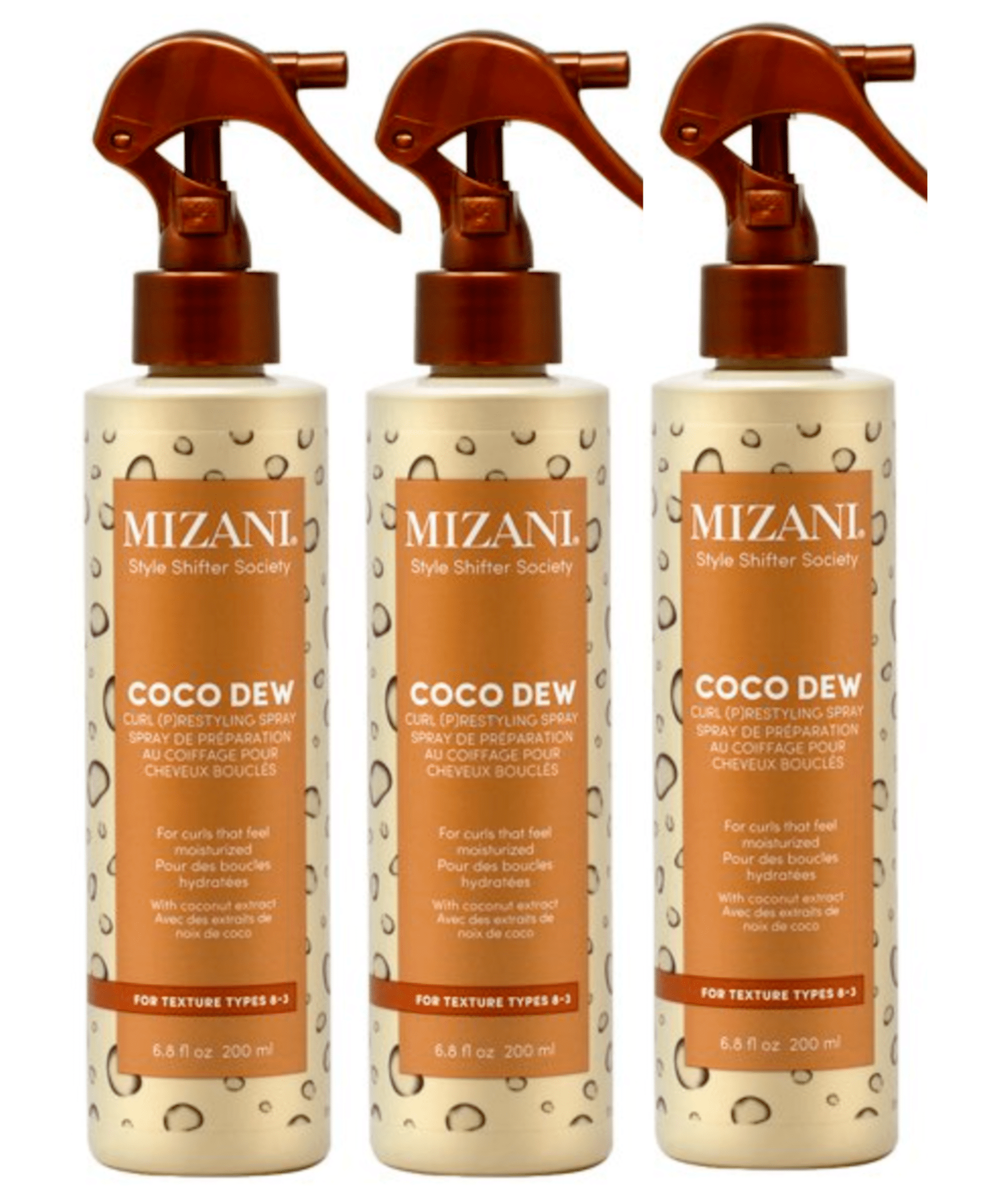 Mizani Style Shifter Society Coco Dew Curl Restyling Spray 6.8oz (Pack ...