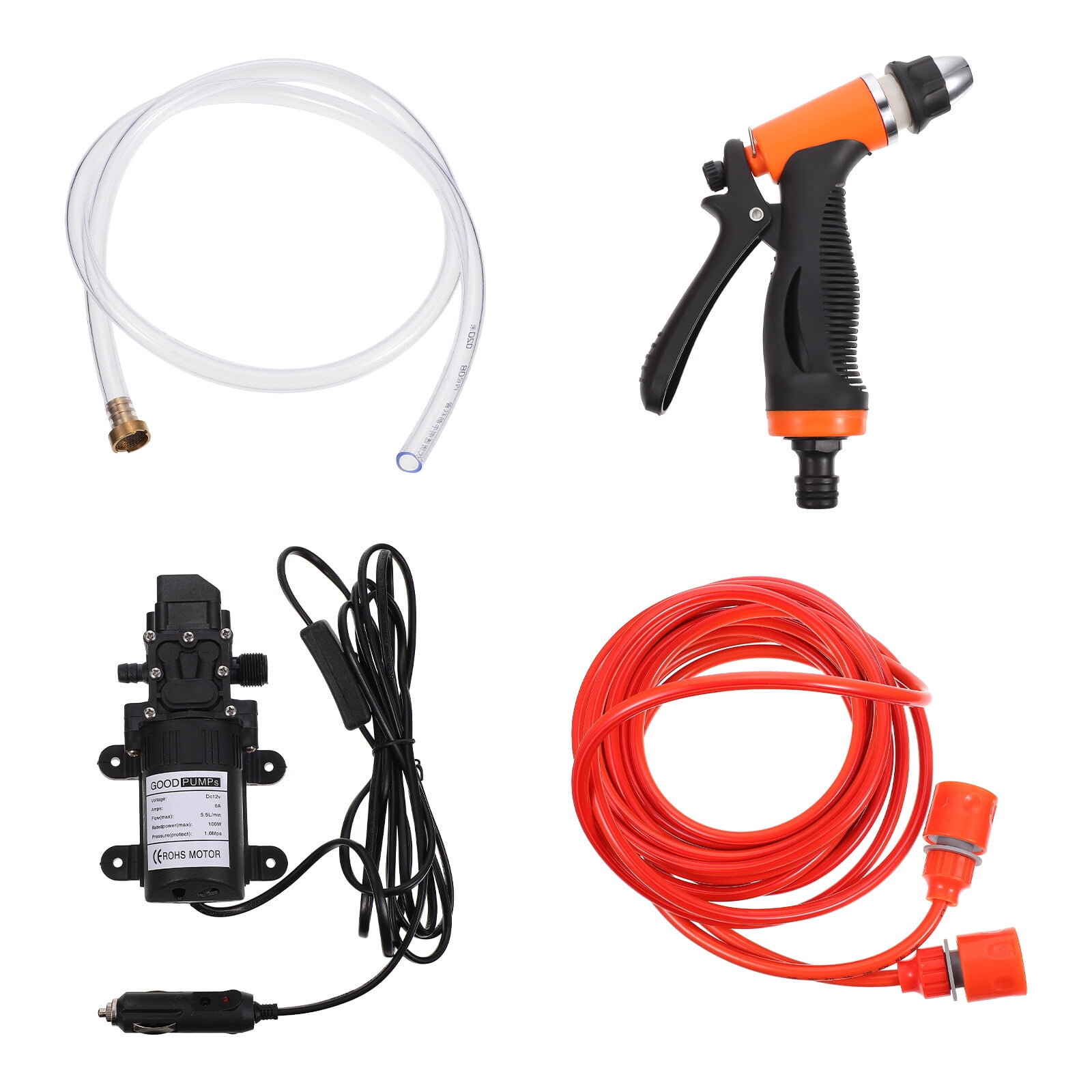 Mizh 1 Set Electric Pressure Washer Pump Kit High Pressure Washing Kit ...