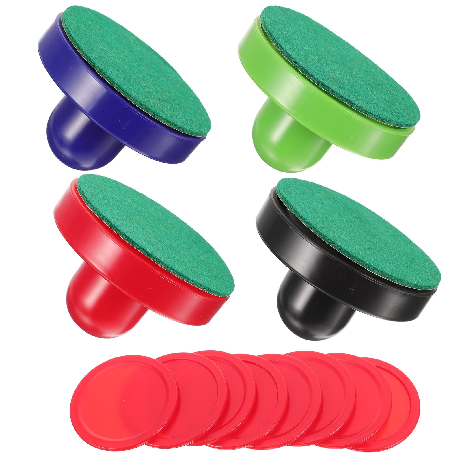 Mizh 1 Set Ice Hockey Pucks Tabletop Hockey Pusher Plastic Ice Hockey ...