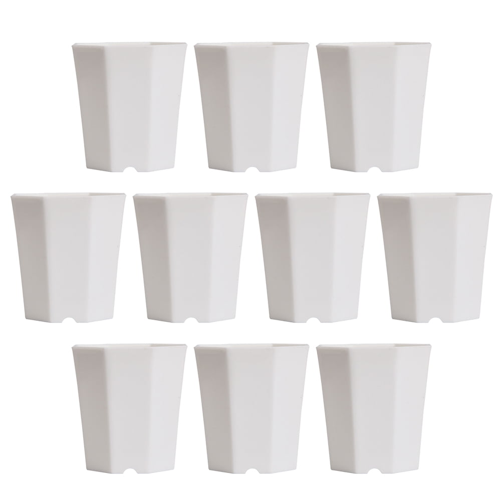 Mizh 10 Pcs Simple Versatile Octagonal Pot Succulent Plant Pot ...