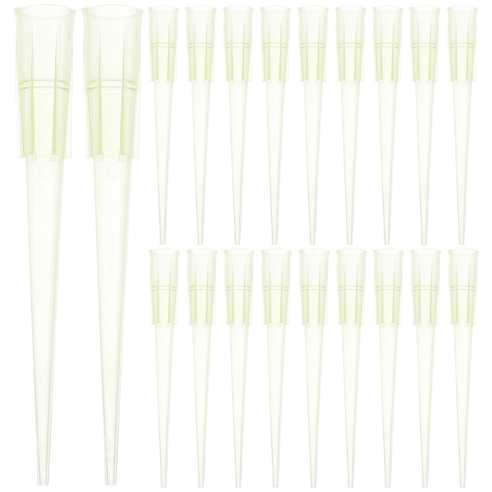 Mizh 1000pcs Transparent Pipettor Liquid Pipette Tips Plastic Nozzle ...