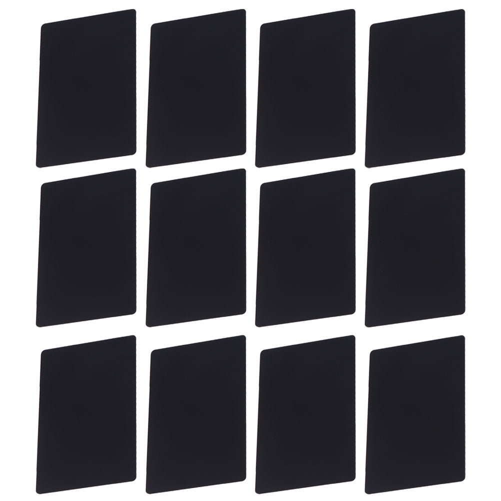 Mizh 100pcs Blank Metal Name Cards Engraved Smooth DIY Printing ...